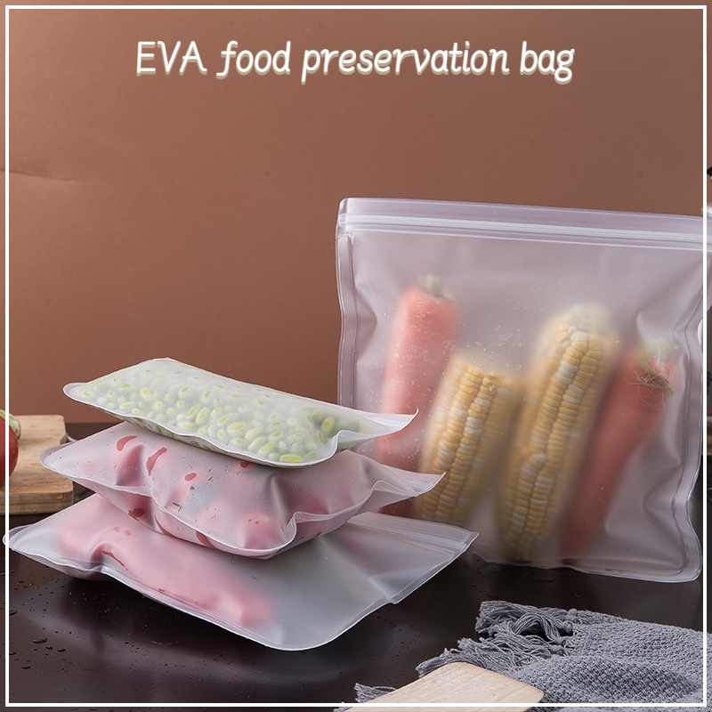 EVA Food Divider Bag Fresh-keeping Bag, Reusable Refrigerator Food ...