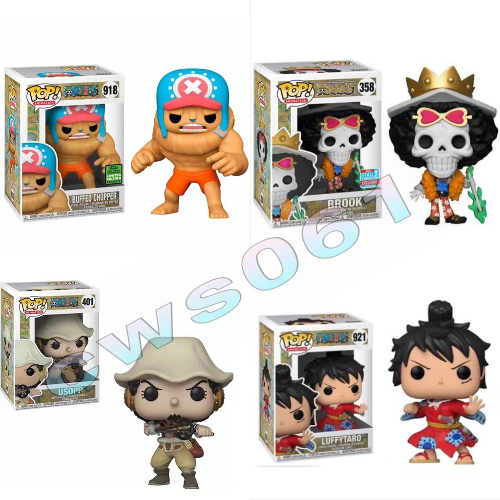 FUNKO POP One Piece Luffytaro/Usopp Vinyl Figure Model Brook/Buffed ...