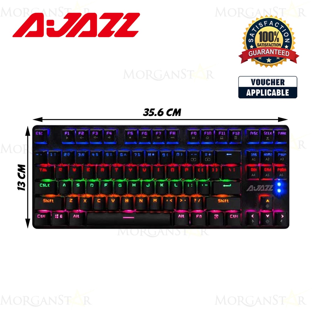 Ajazz Robocop Chroma Rainbow LED TKL Mechanical Keyboard c*E7 presyo ₱2,228