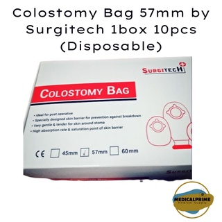 Colostomy Bag 57mm by Surgitech 1box 10pcs (Disposable) | Shopee ...