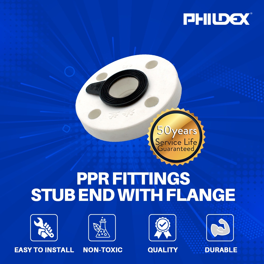 PHILDEX PPR Fittings - Stub End with Flange 75mm-110mm | Shopee Philippines