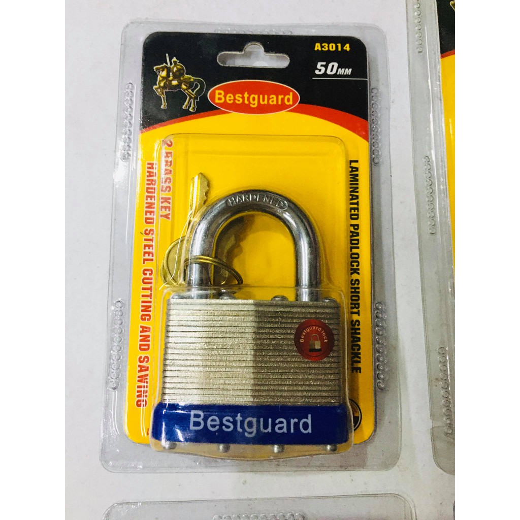 LAMINATED PADLOCK 50" SHORT SHACKLE (A3014) | Shopee Philippines