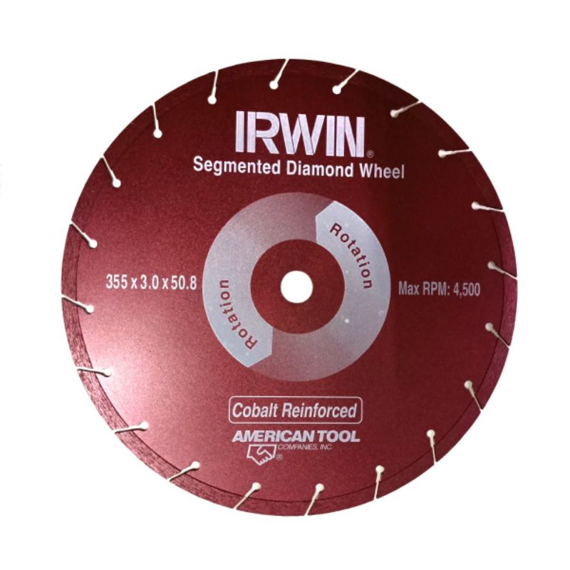 IRWIN DIAMOND CONCRETE CUTTER BLADE 14" (NOT 4") | Shopee Philippines