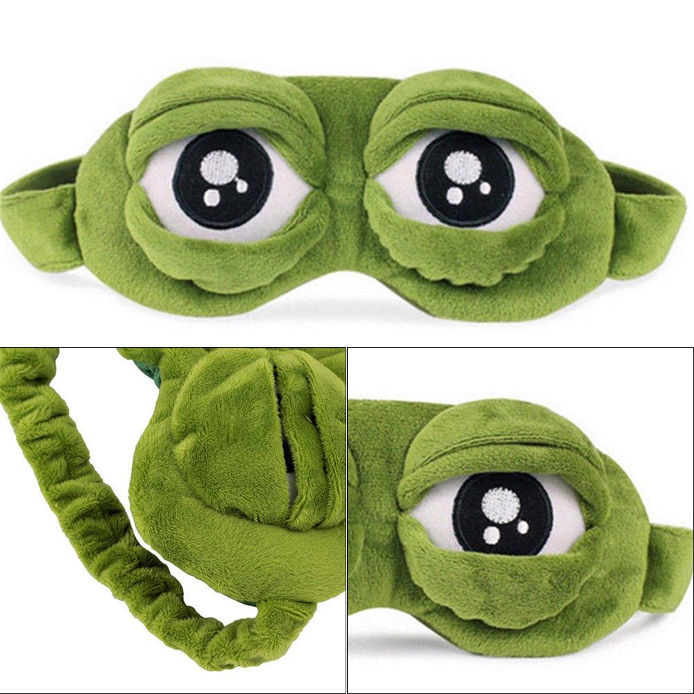 3D Pepe The Frog Sad Frog Eye Mask Cover Sleeping Rest Sleep | Shopee ...