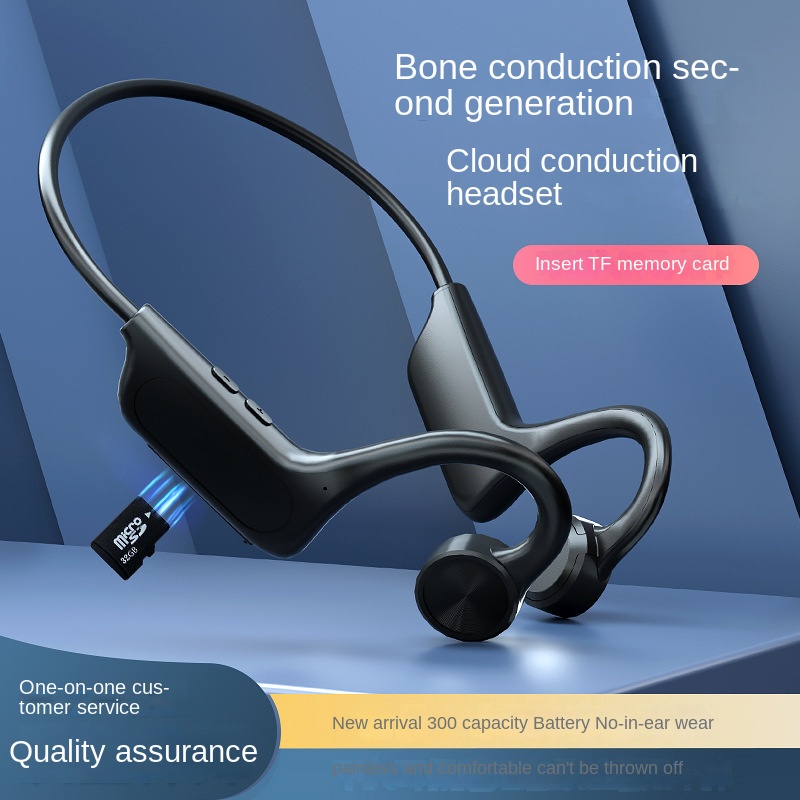 Bone Conduction Earphone Bluetooth Headset Radio Gaming Wireless ...