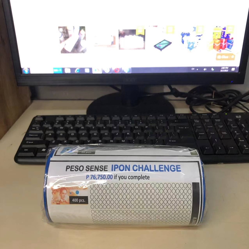 Cozy Ipon challenge coin bank New Peso Sense Ipon 76,750 Alkansya7x 3.5 ...
