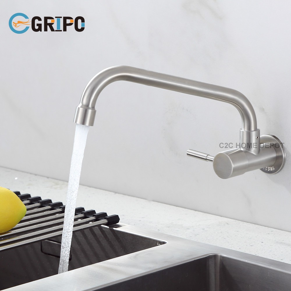 GRIPO sus304 stainless kitchen faucet (GR1256) | Shopee Philippines