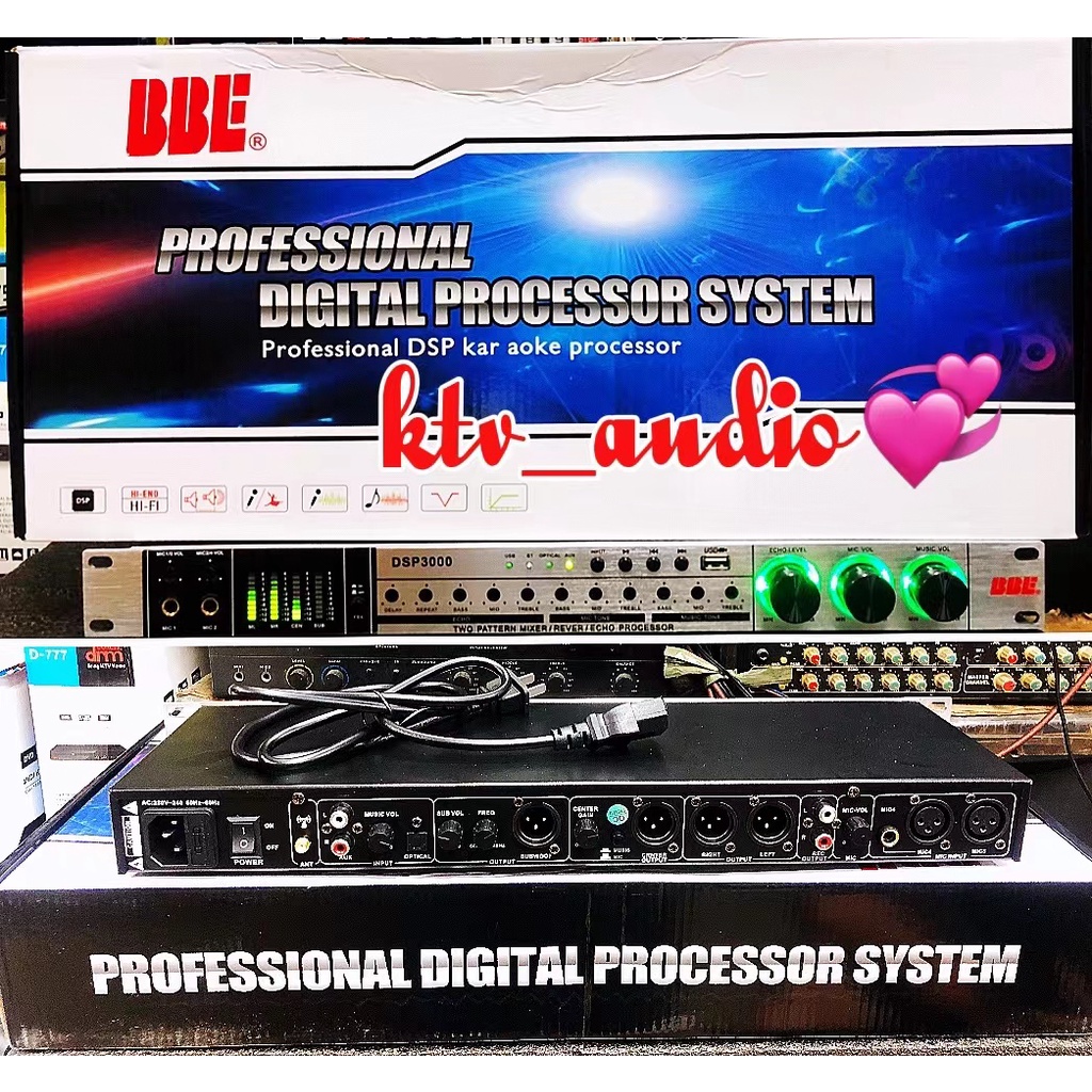 Professional Digital Processor System DSP karaoke processor BBE DSP3000 with bluetooth and sub ...