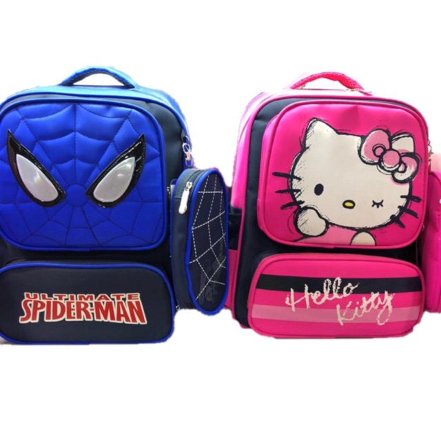 Cartoon character Backpack 2 in 1 school bag | Shopee Philippines