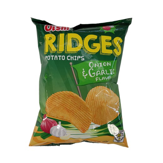 Oishi Ridges Onion & Garlic 60g | Shopee Philippines