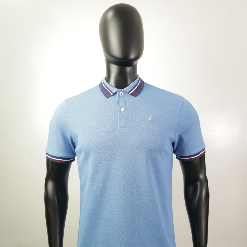 COLLEZIONE C2 Regular FIT 22MT1K026 BLUE Polo Shirt Wear Men Key logo ...