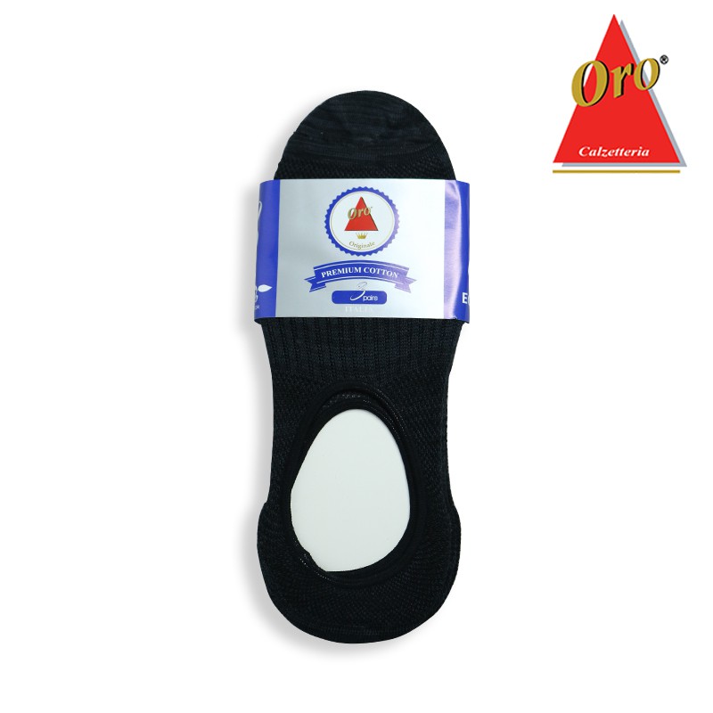 ORO Men Seamless Foot Cover Socks Heel Gel 3HS29 (3 Pairs) | Shopee ...