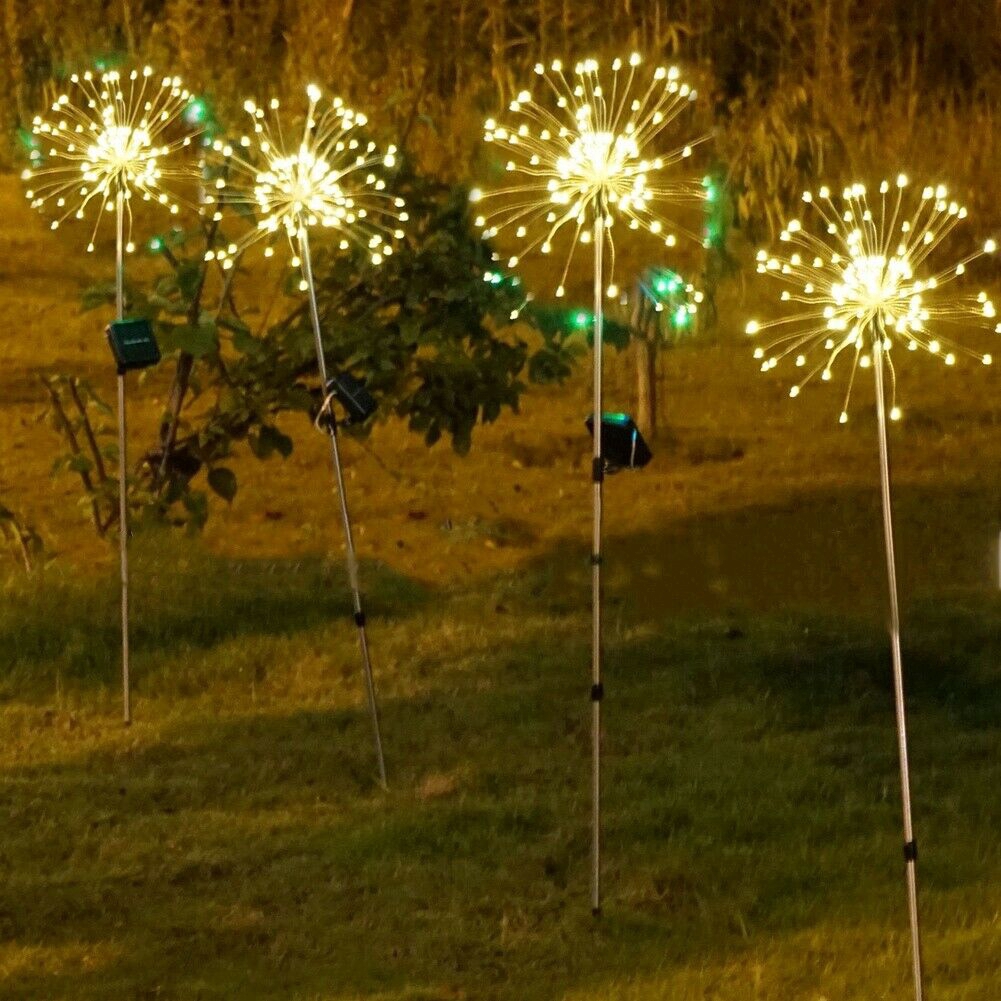 120LED Solar Energy Firework/Dandelion Light Courtyard/balcony/outdoor ...