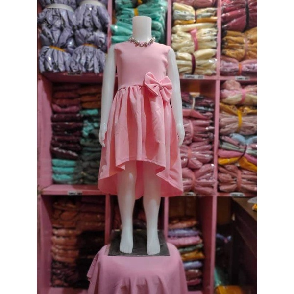 Long back dress with side ribbon | Shopee Philippines