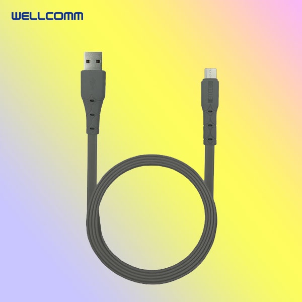 Wellcomm DATA Cable 3A FLAT Bus (Unit) | Shopee Philippines