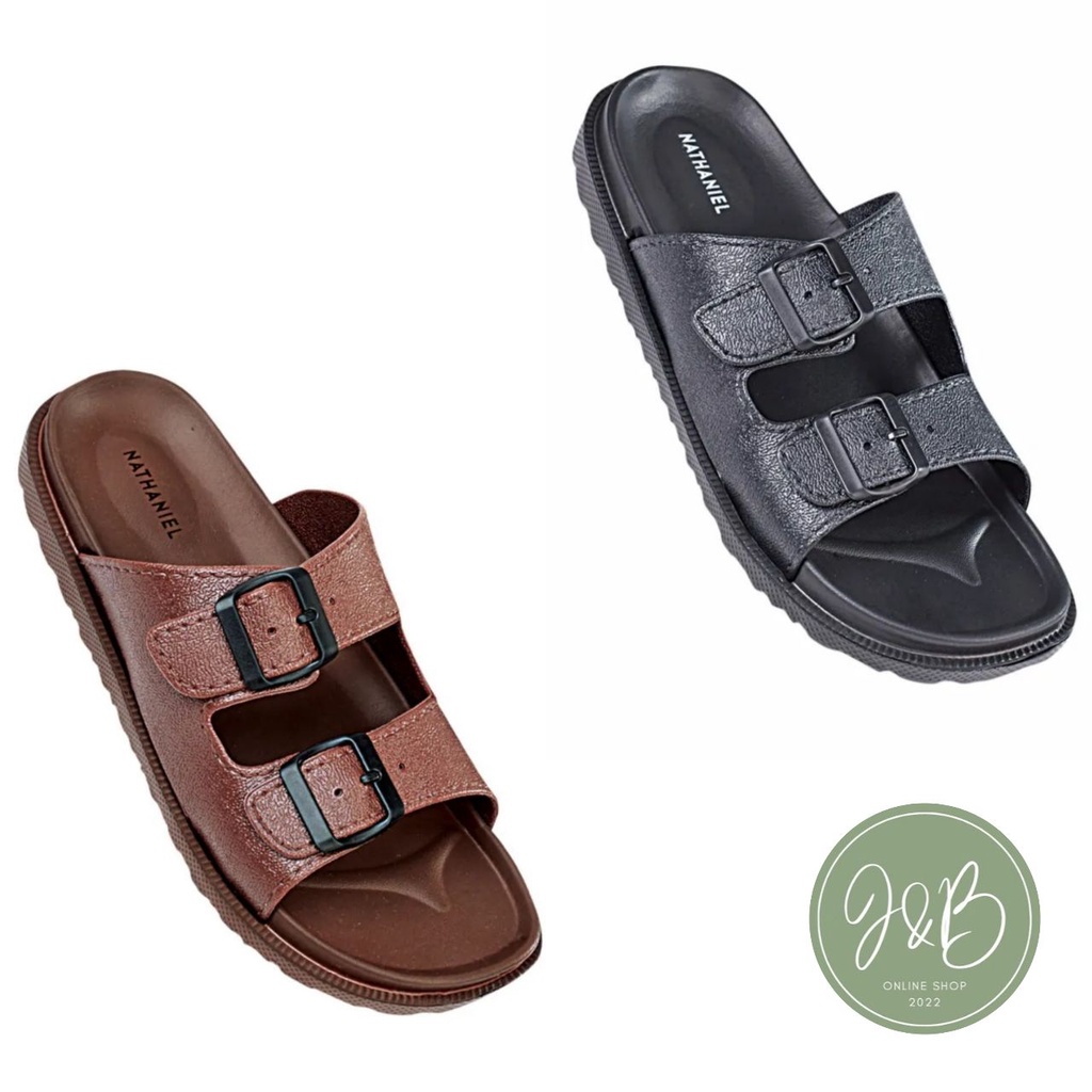 NATASHA - NATHANIEL Men's Casual Slides Slippers | Shopee Philippines
