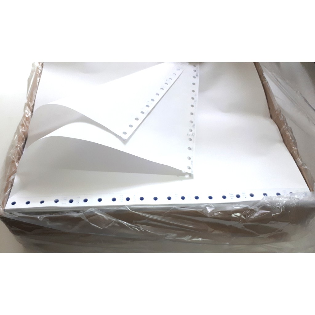 2Ply Carbonless Continuous Form 9.5" x 11" - All White | Shopee Philippines