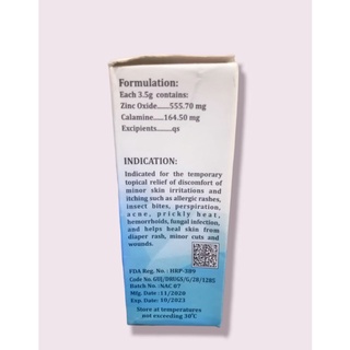 Zinc Oxide + Calamine Saphclamine Ointment 3.5g | Shopee Philippines