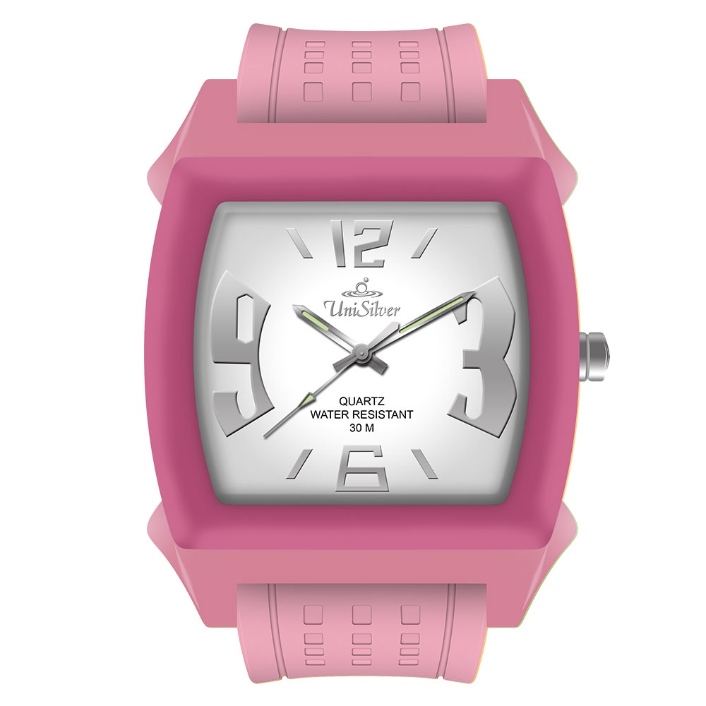UniSilver TIME KANDY KRUSHHH Women's Large Analog Dark Pink/Light Pink ...
