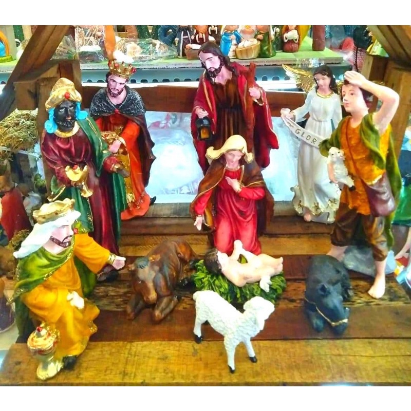 CLASSIC CHRISTMAS NATIVITY BELEN CHRISTMAS FIGURINES(11pcs,13" inches ...