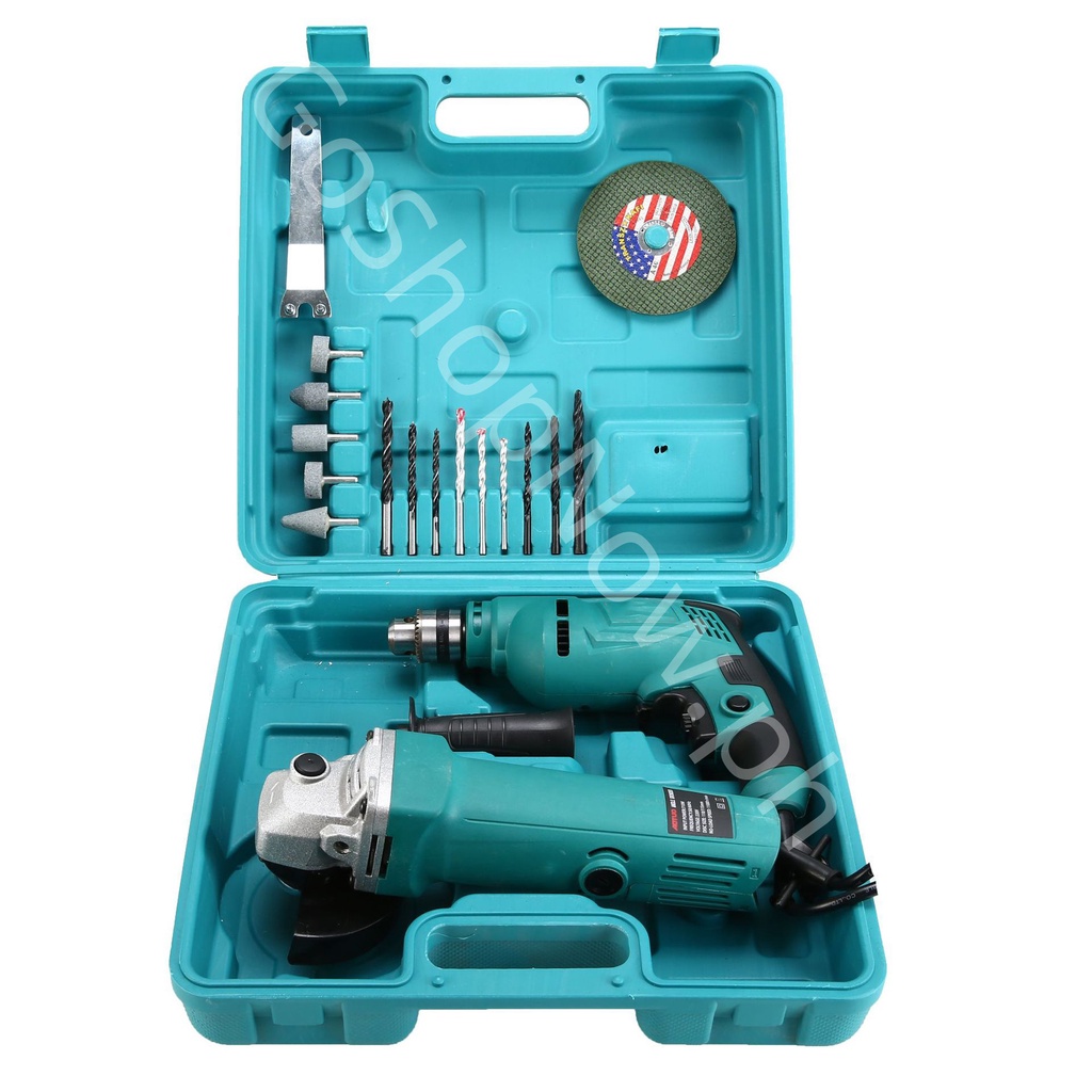 Two-piece toolbox for multifunctional hand drill and angle grinder ...