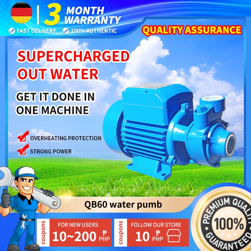QB60 0.5HP Jet Pump Electric Water Pump Motor Booster Pump Self priming ...