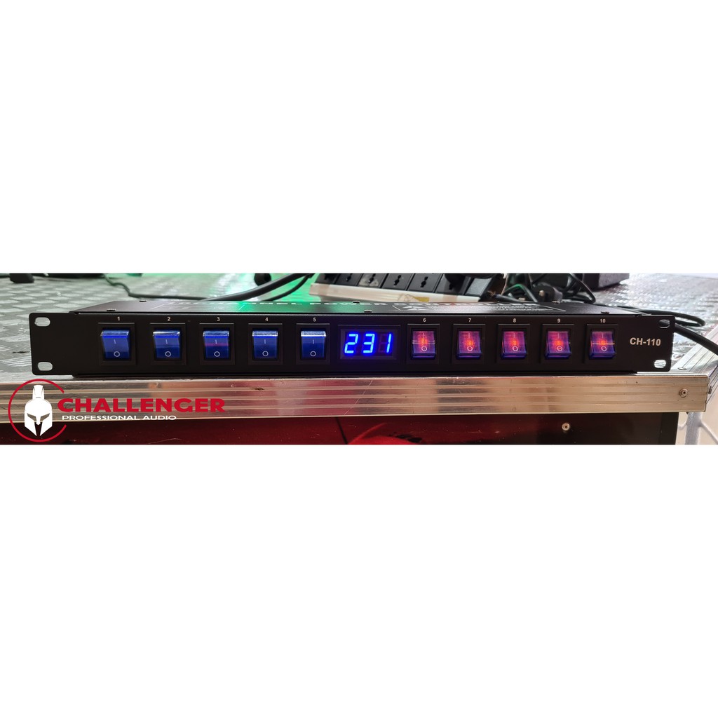 Challenger CH-110 10 channel Power Controller Switch with Digital Volt ...