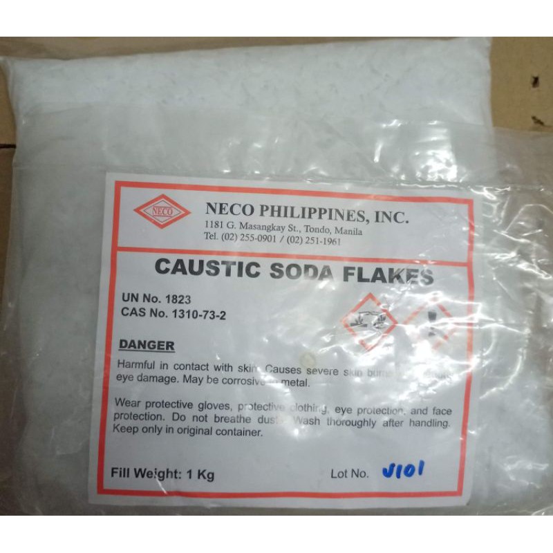 CAUSTIC SODA FLAKES 1 KILO NOT FOR FOOD USE | Shopee Philippines