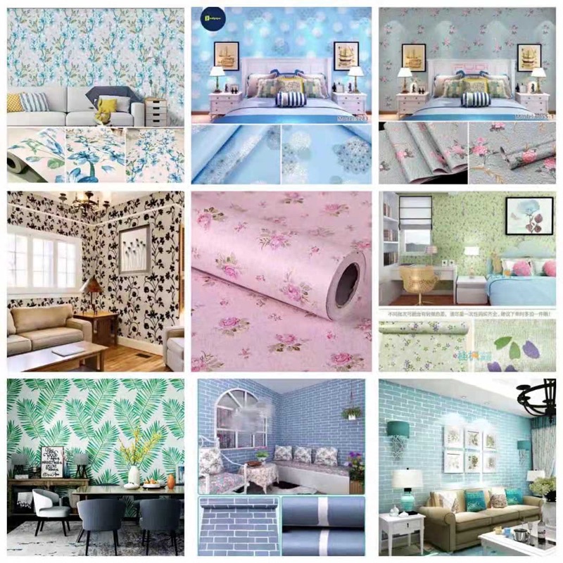 Wallpaper 45cmx10m Design Pvc Wallpaper Foam Wall Stickers For Home Wall Decor Living Room