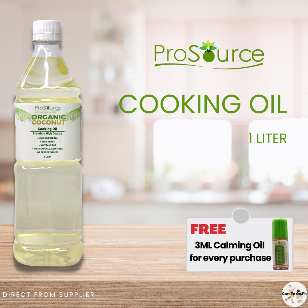 PROSOURCE COCONUT COOKING OIL 1 LITER | Shopee Philippines