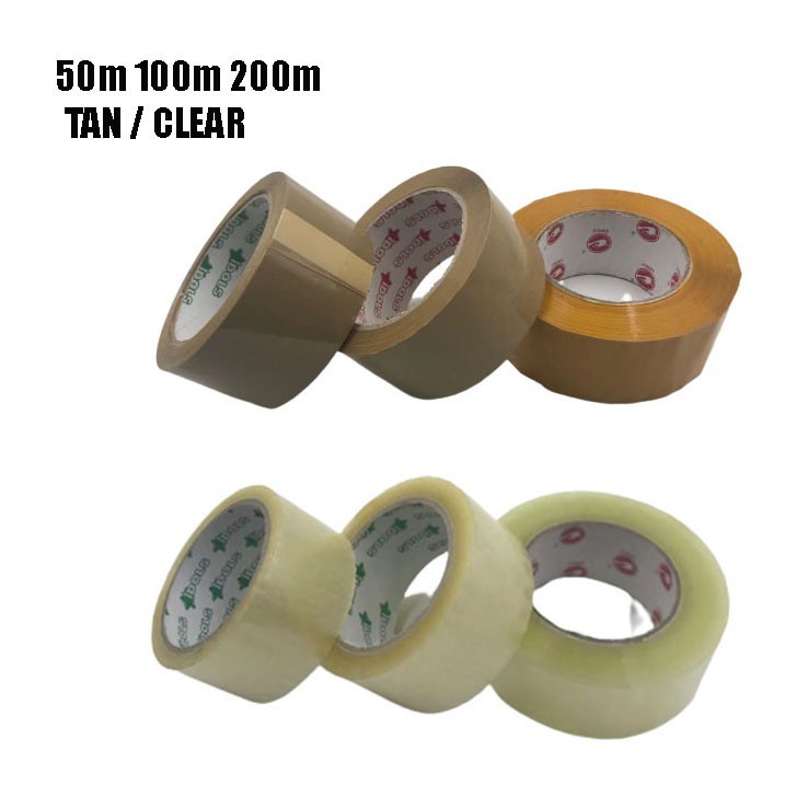 AKT Brown Packaging tape.and Transparent tape 200meters 2inches ...