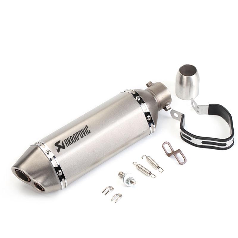 38-51mm Double-outlet Universal Motorcycle Exhaust Muffler Pipe Moto ...