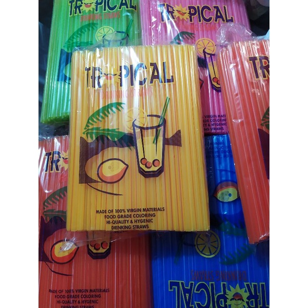 1 pack softdrink drinking straw available high quality | Shopee Philippines