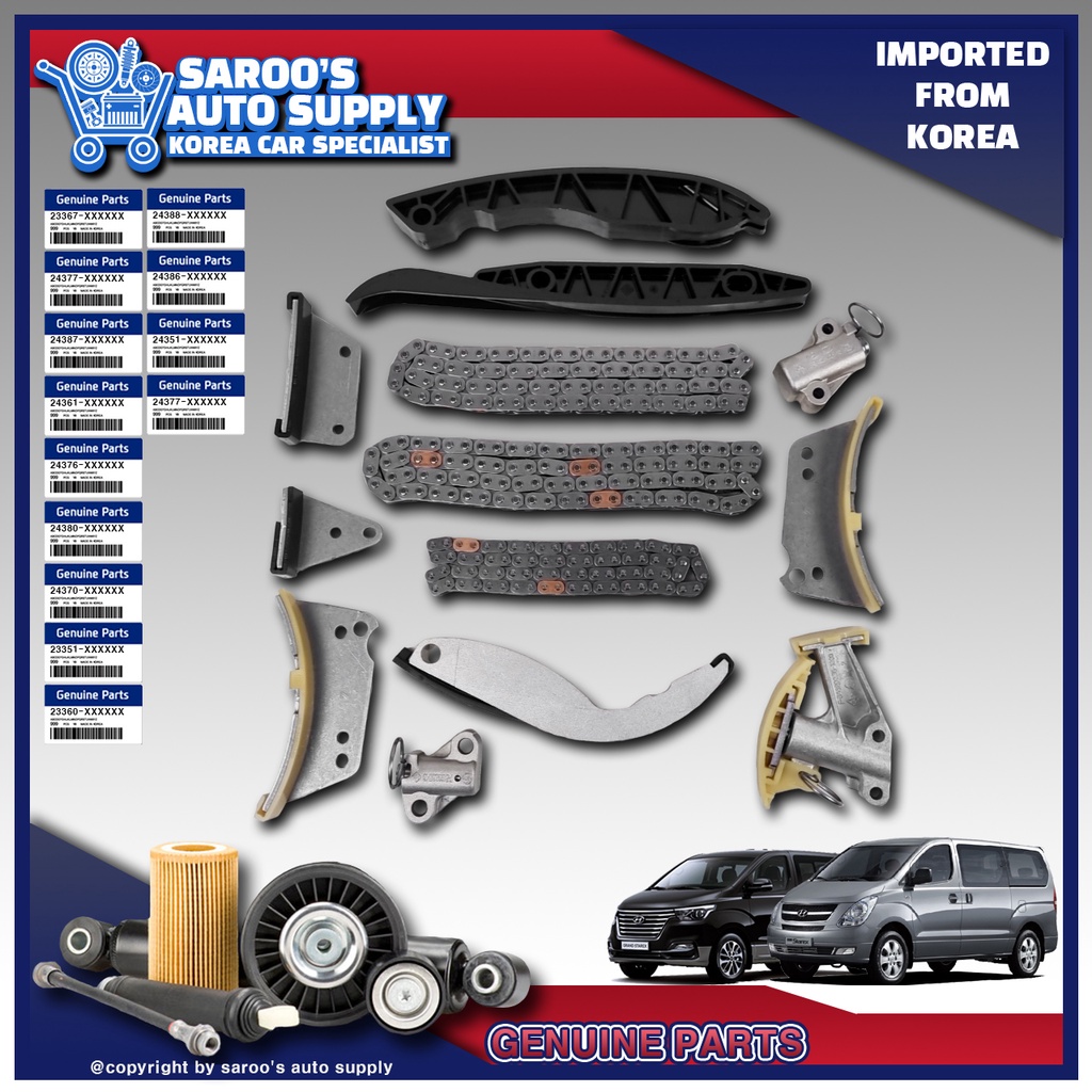 [Genuine] Timing Chain Full Set For Grand Starex (07-22) , Sorento (02 ...