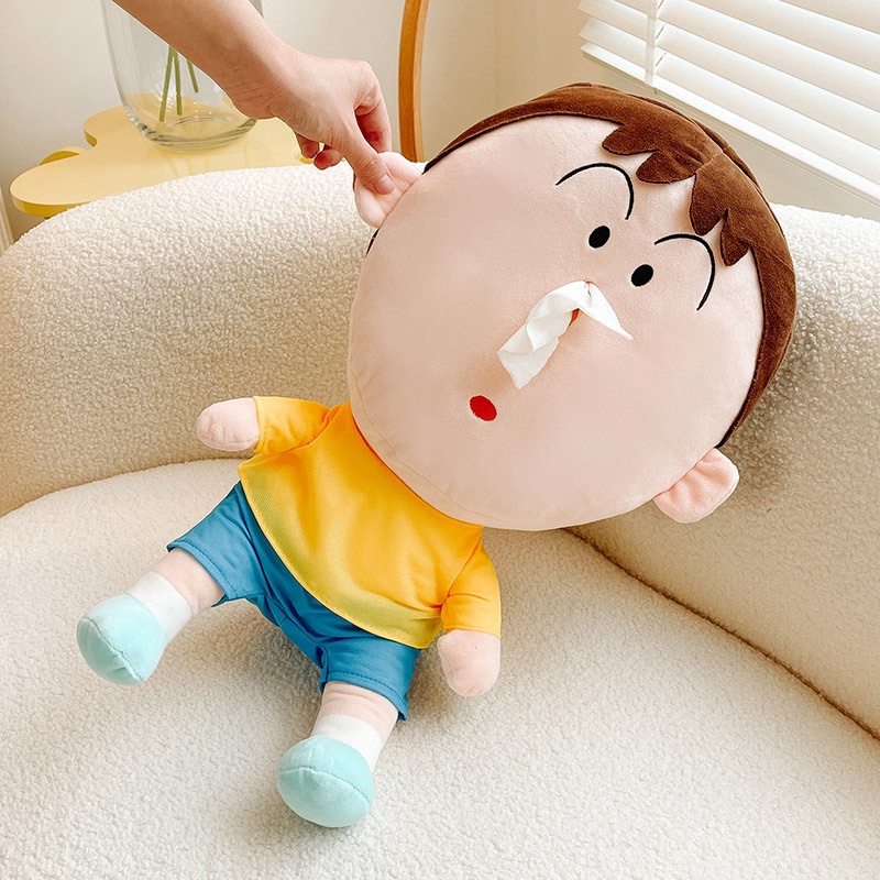 Cartoon Dumb Snot Tissue Box 45cm Crayon Shin-chan Series Dumb Paper ...