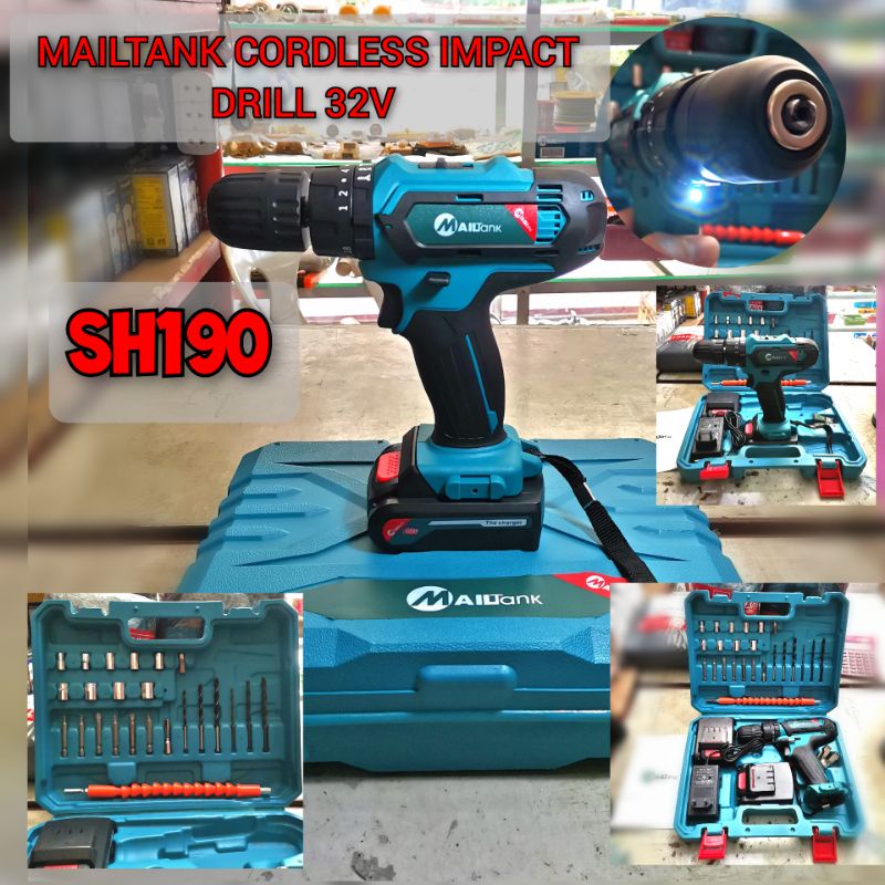MAILTANK CORDLESS IMPACT DRILL 32V SH190 | Shopee Philippines