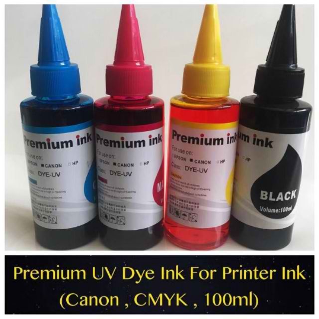 (Canon) UV Dye Ink 100ml CMYK For Inkjet Printer Ink | Shopee Philippines