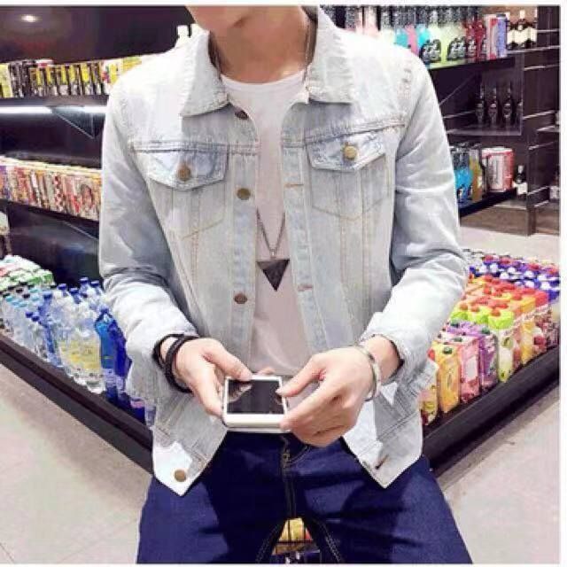 Denim jacket for men's | Shopee Philippines