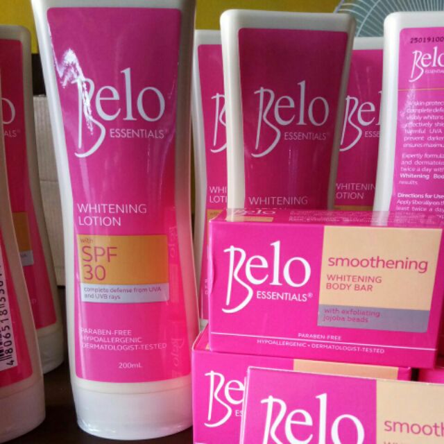 Belo Essentials Whitening Lotion / Body Bar with SPF 30 | Shopee ...