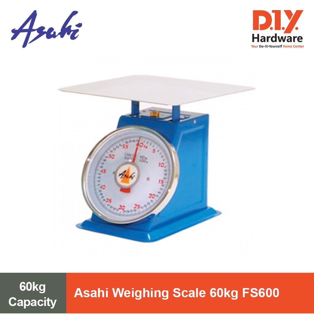 Asahi Weighing Scale 60Kgs Stainless Steel Flat Plate | Shopee Philippines