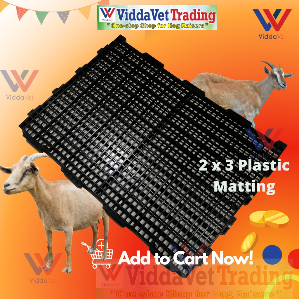 2 ft x 3 ft Plastic Matting for Goat Farm Animals Floor & Case Bedding ...