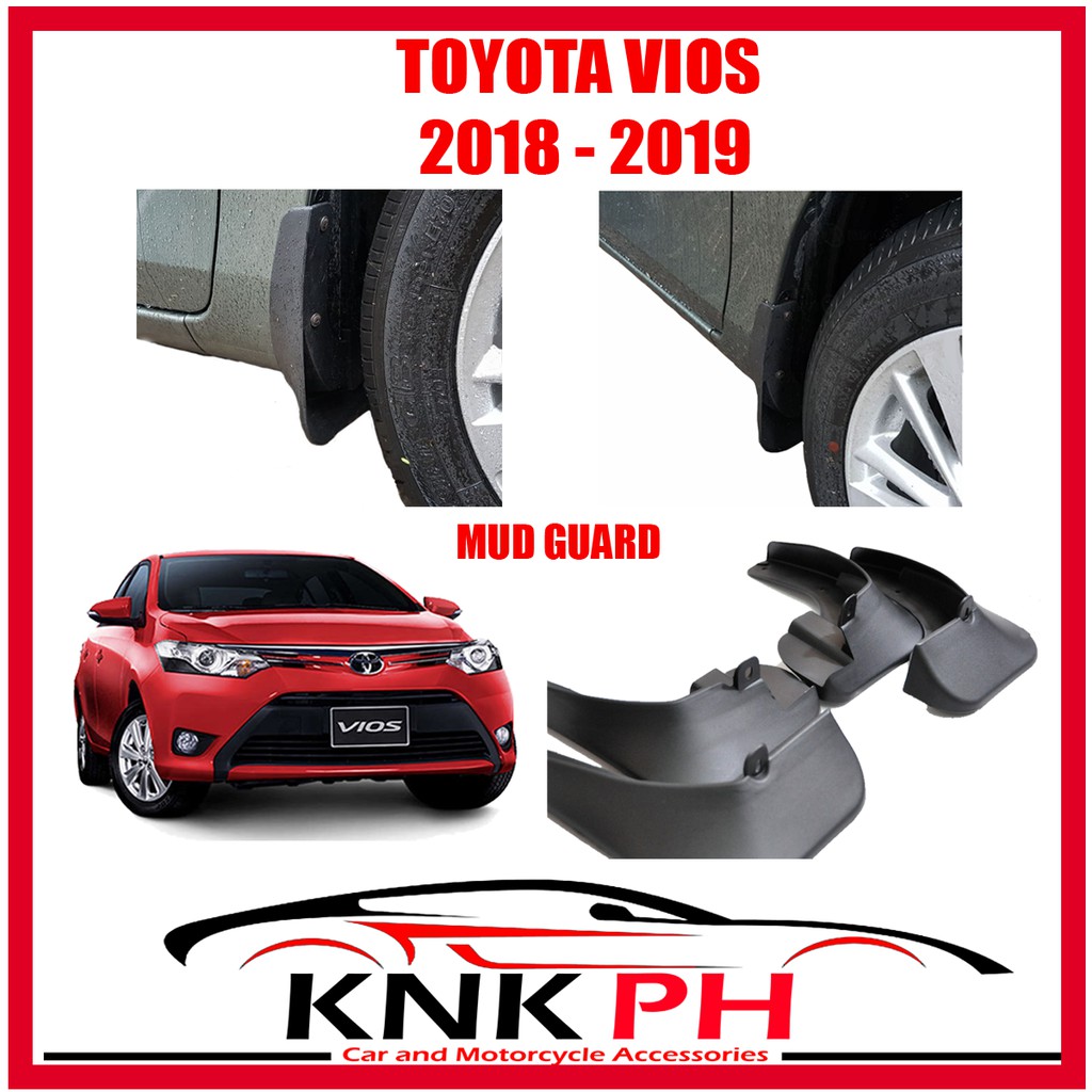 Toyota Vios 2018-2019 Mud Flap / Mud Guard Splash Guards | Shopee ...
