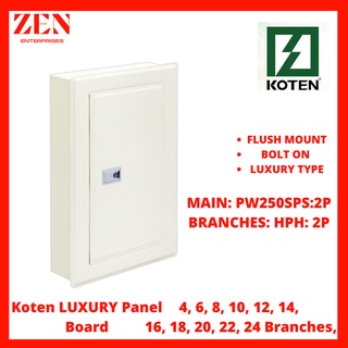 Koten Luxury Panel Board TQD Industrial Main 2 pole & Bolt On Branches ...
