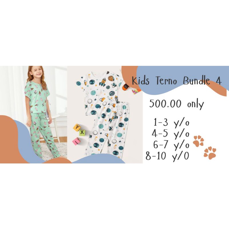 M&C KIDS BUNDLE OF 4 TERNO UNISEX SEWING PATTERN | Shopee Philippines