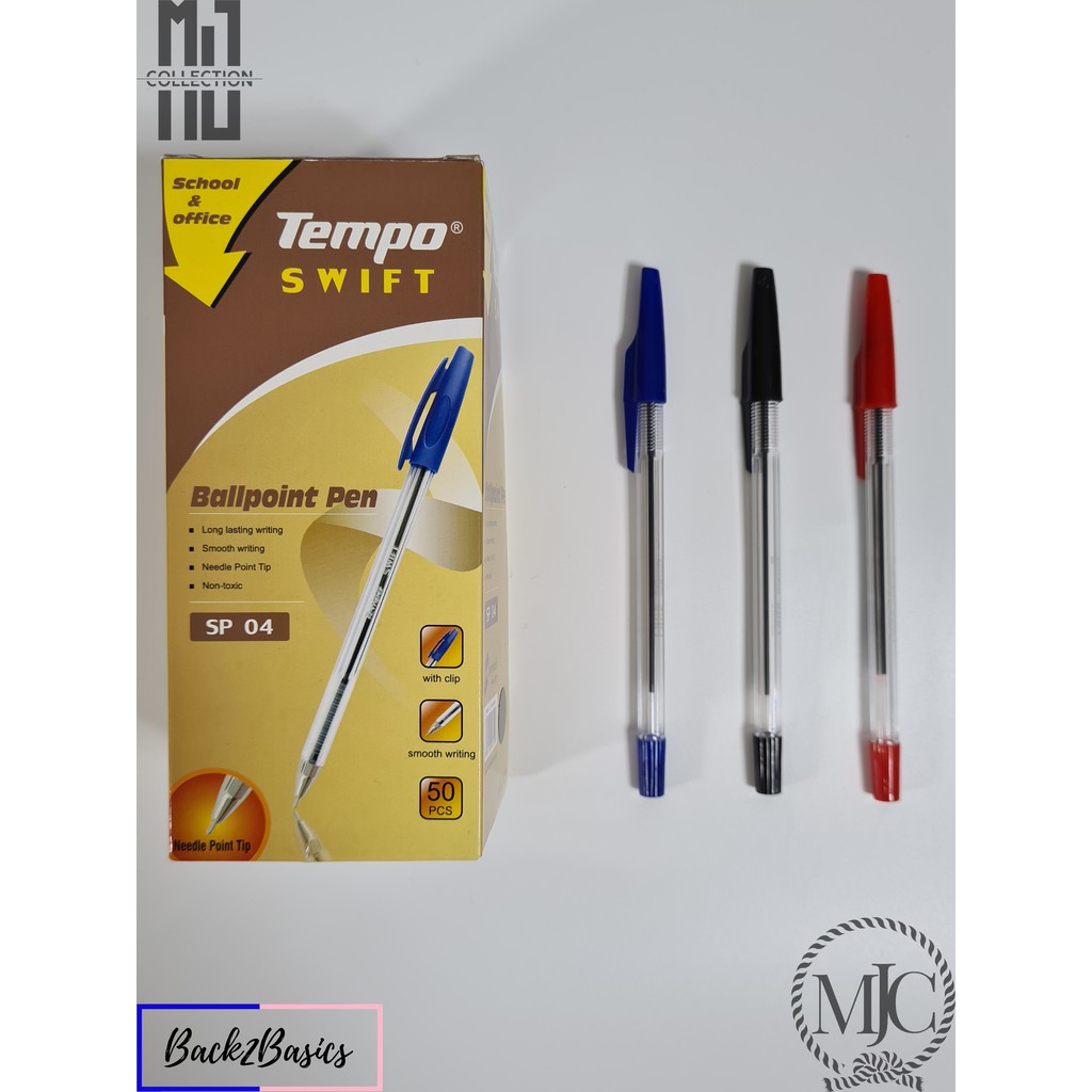 Tempo Swift Ballpens SP04 (50 pcs) | Shopee Philippines