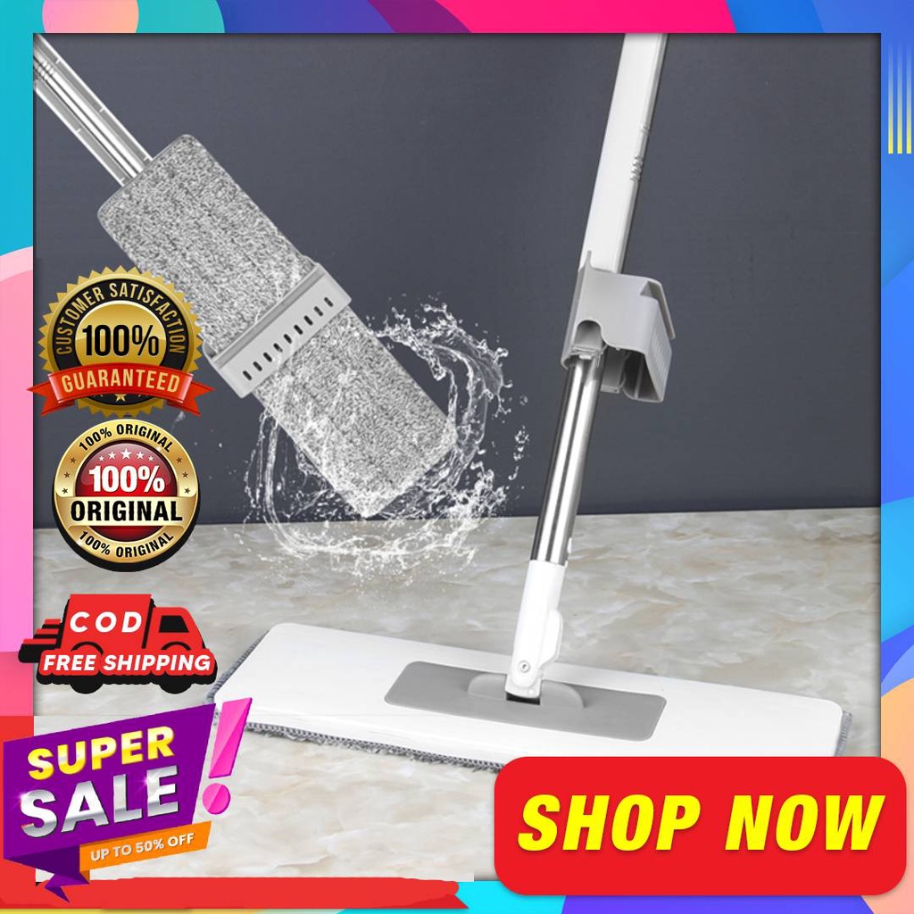 Original Flat Mop Hand Washing Lazy Mop Squeeze Mop Automatic Spin 360 ...