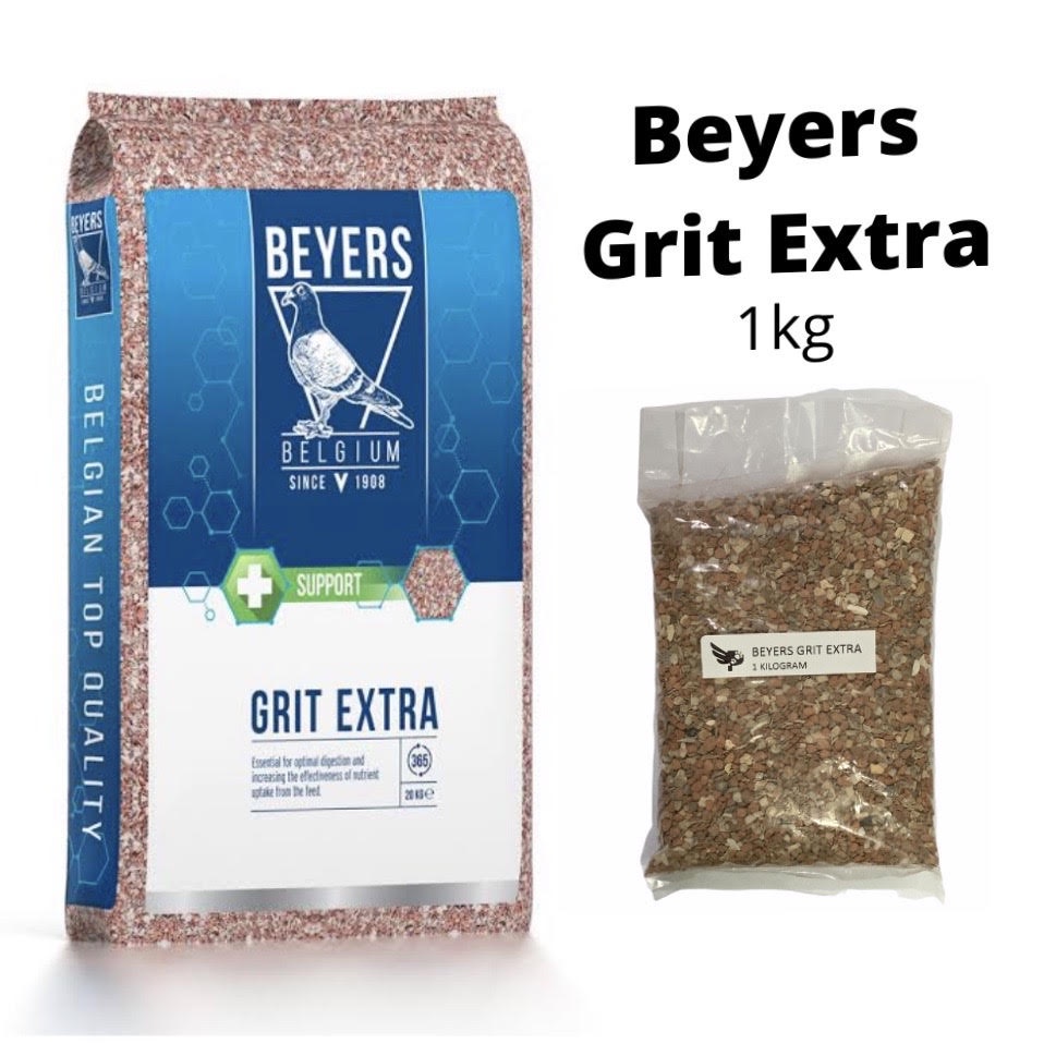 Beyers Grit Extra 1kg - For Racing Pigeons - Clear Plastic Packaging ...