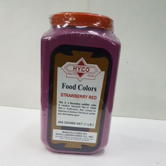 Hyco Food Colors Strawberry Red 454G | Shopee Philippines