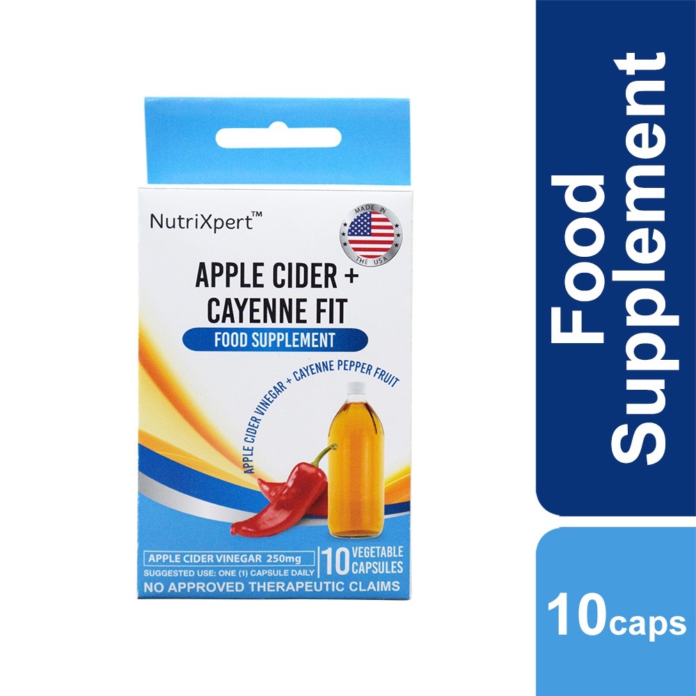 NUTRIXPERT Apple Cider + Cayenne Fit 10 caps | Shopee Philippines