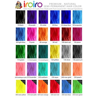 Iroiro 310 UV Reactive Neon Pink Semi-Permanent Hair Color | Shopee ...